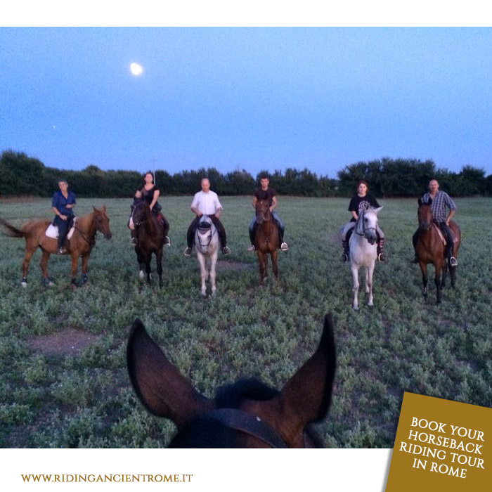 Fullmoon horseback riding | Horseback riding ancient rome
